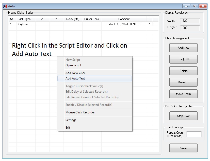 Video Tutorials & ScreenShots of Auto Mouse Clicker